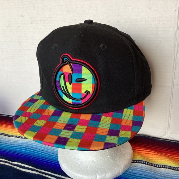Yums | Accessories | Yums Snapback Hat Checkered Rainbow Yumslife ...